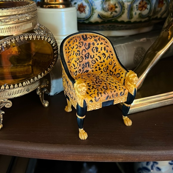 Raine | Accents | Miniature Take A Seat Leopard Chair Vanderbilt ...
